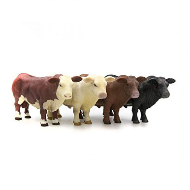 Little Buster Toys Complete Herd Bull Set of 4 Angus Hereford Charolais ...