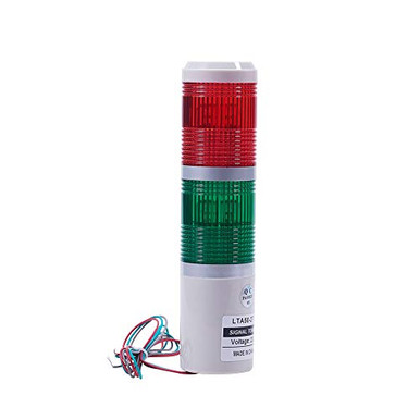 Othmro DC 220V 3W Industrial Red Green Yellow Signal Tower Lamp Warning ...
