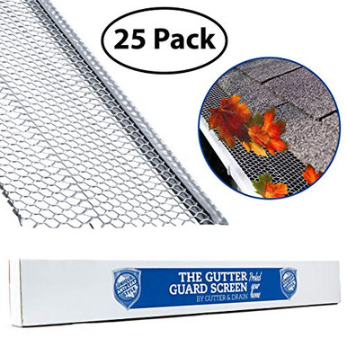 Ultimate Rain Gutter Guard by GutterDrain Ridged Mesh for Extra ...