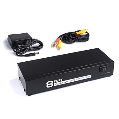 THE CIMPLE CO RCA Audio Video Splitter with Composite Cable 8 Way AV ...