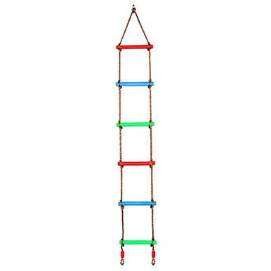 letsgood 65ft Colorful Climbing Rope Ladder for Kids Playground ...