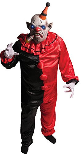 Morbid Enterprises Smokey The Clown Costume Set RedBlackGreyWhiteOrange ...