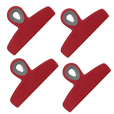 Cook with Color Set of Four Large Heavy Duty Bag Clips 5 Chip Bag Clips ...