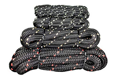 SGT KNOTS Vehicle Recovery Rope Heavy Duty Double Braided Nylon with ...