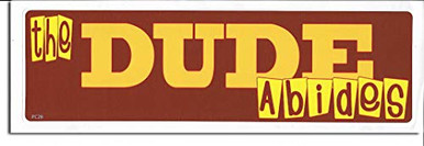 Gear Tatz The Dude Abides New Funny Novelty CAR Bumper Sticker/Decal ...
