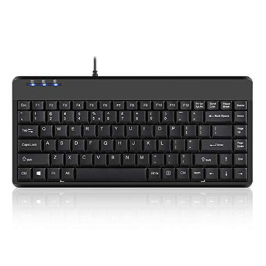 Perixx PERIBOARD409U Wired USB Mini Keyboard Portable Compact Keyboard ...