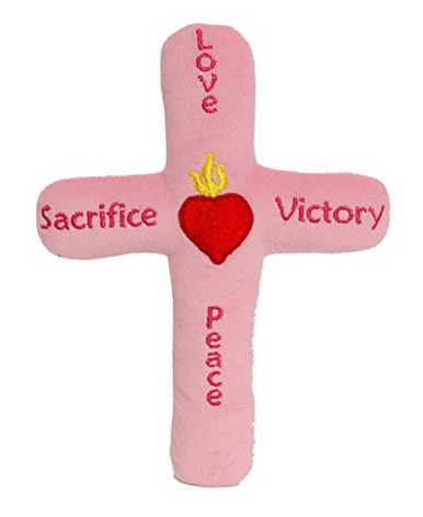 Sacred Heart Toys Plush Cross My First Cross Pink Plush ...