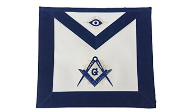 Nayelesis Masonic Freemason Master Mason Apron Hand Embroidered Blue ...
