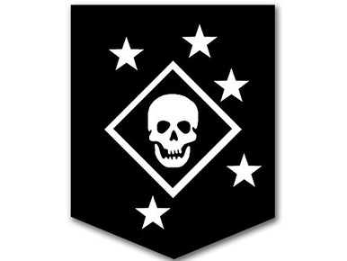 American Vinyl Black White MARSOC Marine Raiders Skull and Stars Logo ...