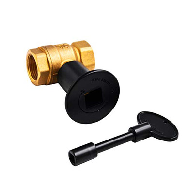 Skyflame 12 Inch Straight Gas Key Valve Kit for Fire Pit Fireplace with ...