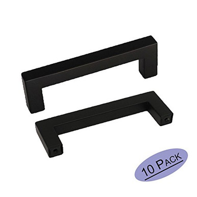 Stainless Steel Black Drawer PullsGoldenwarm 312 inch Hole Centers ...