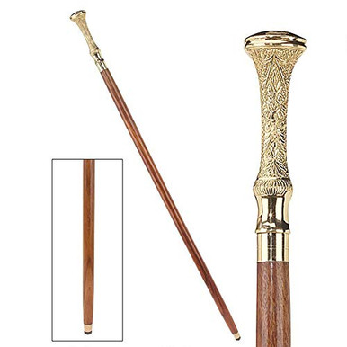Design Toscano Kingsley Edwardian Gentlemans Walking Stick 37 Inch ...