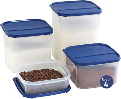 LARGE Dry Food Storage Containers for Flour Sugar Chips Baking ...