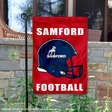 College Flags Banners Co Samford Bulldogs Football Helmet Garden Yard ...