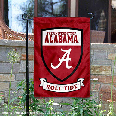 College Flags Banners Co Alabama Crimson Tide Shield Garden Flag ...