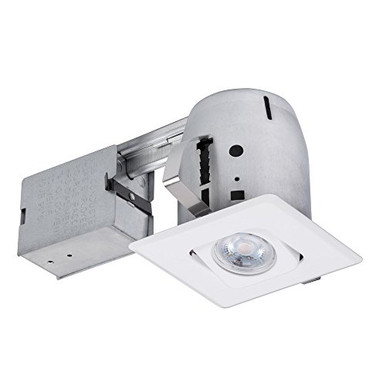 4" Dimmable Downlight Swivel Spotlight Recessed Lighting Kit, Easy ...