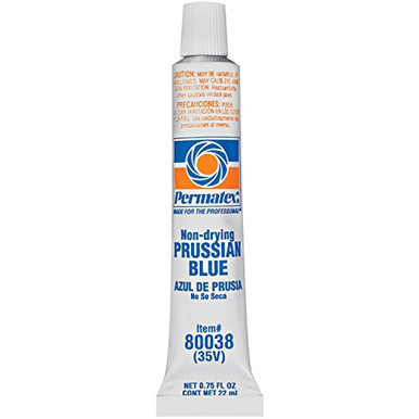 Permatex 80038 Prussian Blue Fitting Compound 075 fl oz Tube Package ...