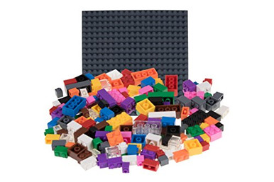 Strictly Briks Classic Bricks 336 Piece Set with 10 x 10 Baseplate 100 ...