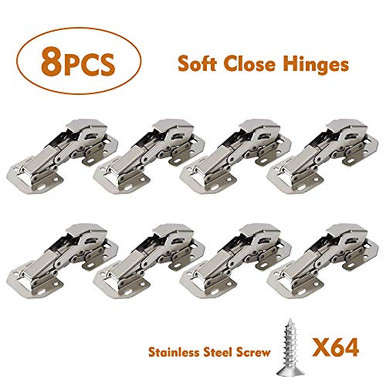 REDYA Soft Close Damping Hinges with Stainless Steel Screws Concealed ...