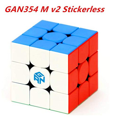 CuberSpeed GAN354 M v2 Stickerless Gans Magnetic Speed Cube 3x3x3 ...