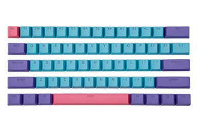 BOYI ShineThrough Keycaps61 Key ANSI Layout OEM Profile PBT Thick ...