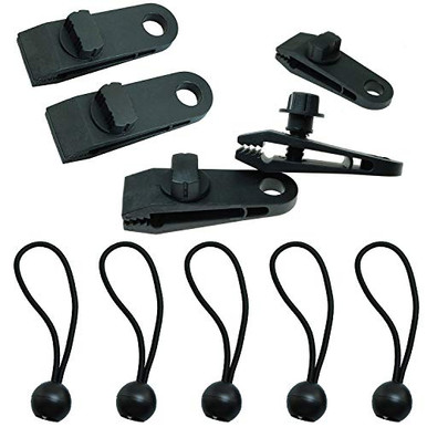 Longdex Tarp Clip 5 Sets Black MultiPurpose Tarp Fasteners Clamps with ...