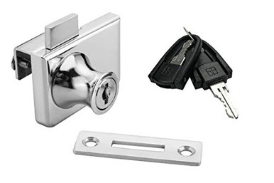Zinc Alloy Glass Door Lock XIEHE 417 Display Cabinet Lock Glass ...
