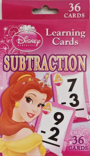 Disney Princess Subtraction Flash Cards Basic Math Skills Learn School ...