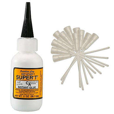Hot Stuff Super T Medium Instant CA Glue 2oz Hot Stuff Pro Tips 12 ...