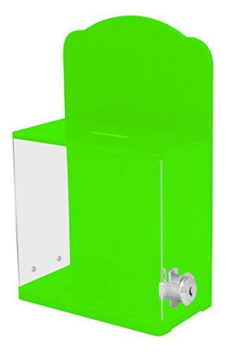 MCB Locked Donation Box with Back Wall Curved Display Area for ...