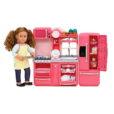 Our Generation by Battat Gourmet Kitchen Pink Toy Kitchenette ...