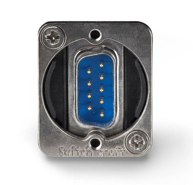 Switchcraft EHDB9MF DB9 Male to Female Panel Mount Nickel Finish ...