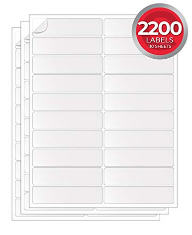 enKo 2200 Labels 1 x 4 - White - Address Mailing Shipping Barcode Blank ...