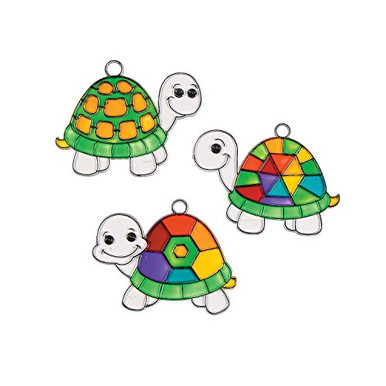 Mosaic Shell Turtle Suncatchers Set of 24 Crafts for Kids and Fun Home ...