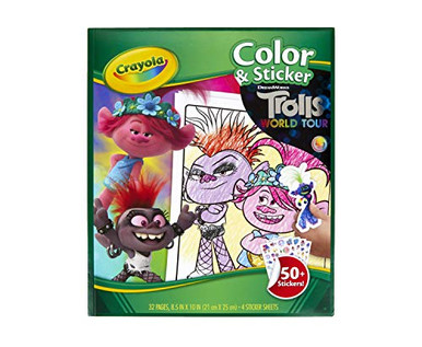 Crayola Trolls World Tour Color Sticker Activity Trolls 2 Trolls ...