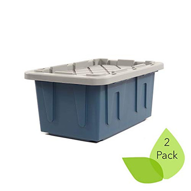 ECOstorage Box Tough Recycled Plastic Storage Container 15 Gallon Blue ...