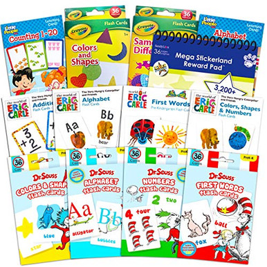 Flash Cards for Toddlers Kids Ultimate Set Bundle ~ 12 Packs of ...