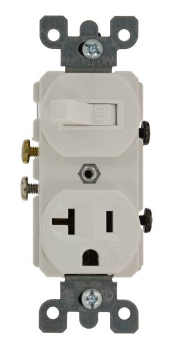 Leviton 5335 20 Amp, 120 Volt, Duplex Style Combination Single Pole ...