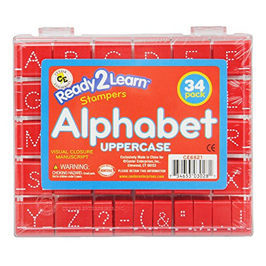 Ready 2 Learn Alphabet Stamps - Dotted Lines - Uppercase - Set of 34 ...