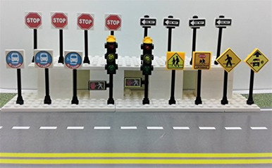 Custom Toys & Hobbies LEGO City/TOWN/VILLAGE/STREET signs set 15. STOP ...