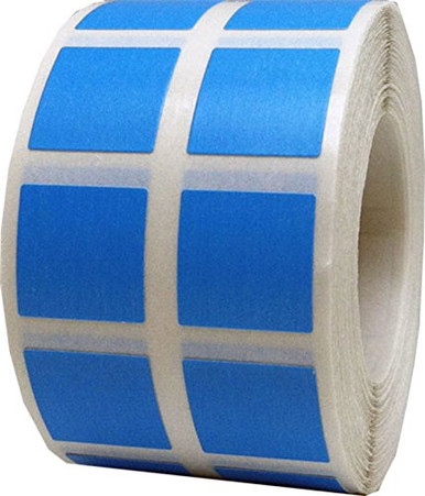 Light Blue Square Color Coding Labels for Organizing Inventory 050 Inch ...