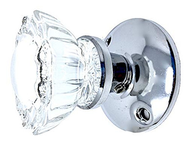 Rousso Reproductions Single Dummy Crystal Clear Fluted Glass Knob 1919 ...