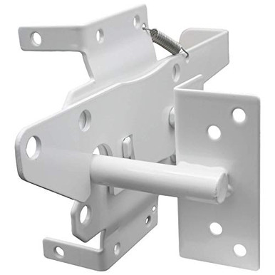 Vinyl Gate Latch White for Vinyl Wood PVC etc Fencing Fence Gate Latch ...