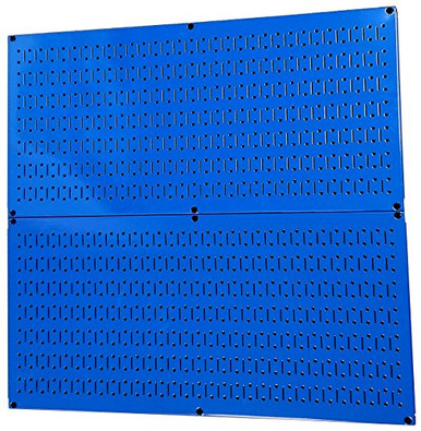 Pegboard Rack Wall Control Steel Pegboard Pack Blue Peg Boards - Two 32 ...