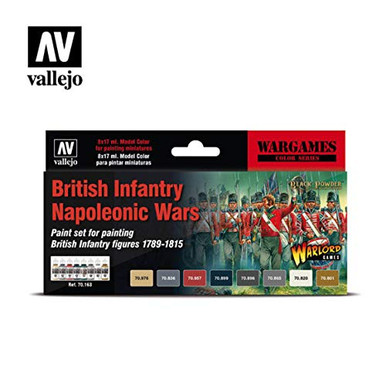 British Napoleonic Paint Set 8 boxed Vallejo - Warehousesoverstock