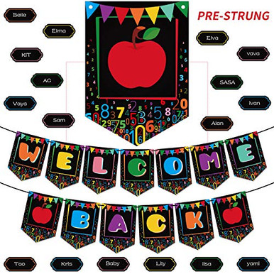 Welcome Back Banner Decorations Classroom Decoration Welcome Back ...