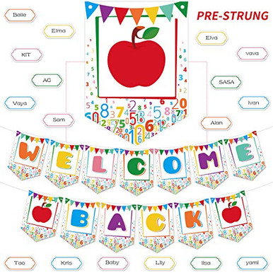 Welcome Back Banner Decorations Classroom Decoration Welcome Back ...