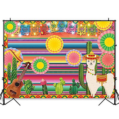 Funnytree 7x5ft Mexican Fiesta Theme Photography Backdrop Mexico Cactus ...