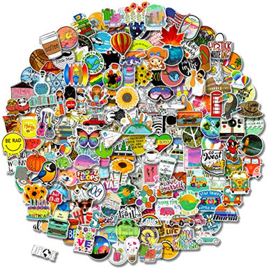 200 PCS Stickers Pack 50-500PcsPack Colorful Waterproof Stickers for ...