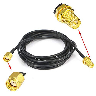 YOTENKO 65ft RP SMA Male to RP SMA Female Extensional Cable for WiFi ...